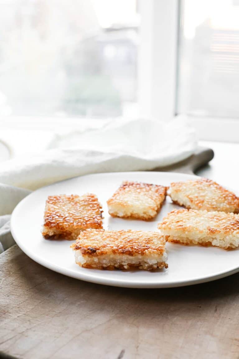 Crispy Rice Squares - A Nourishing Plate