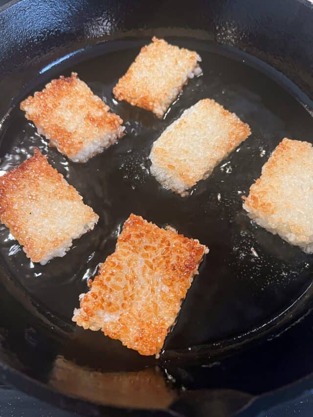 Crispy Rice Squares - A Nourishing Plate
