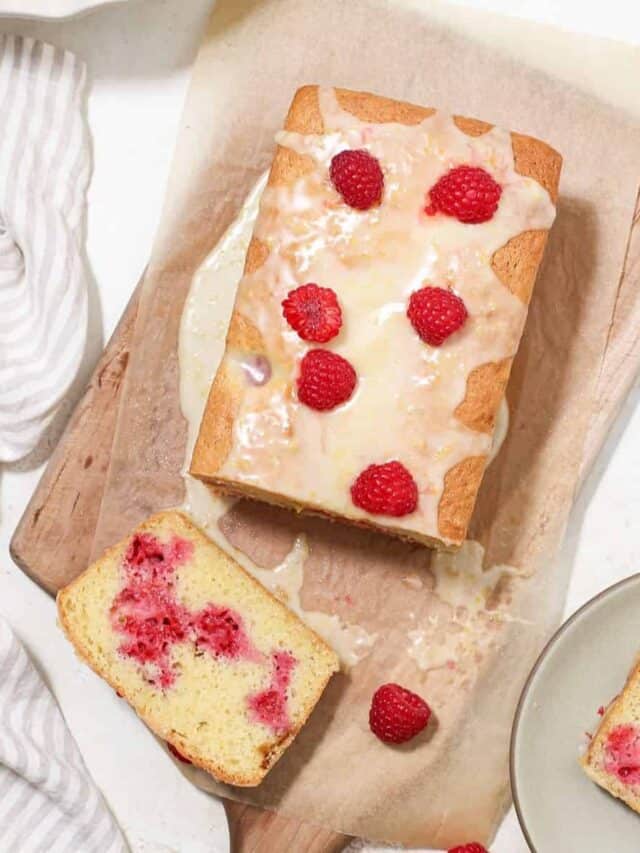 Raspberry Lemon Loaf - A Nourishing Plate