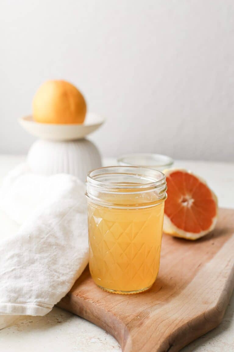 2 Ingredient Grapefruit Simple Syrup Recipe - A Nourishing Plate