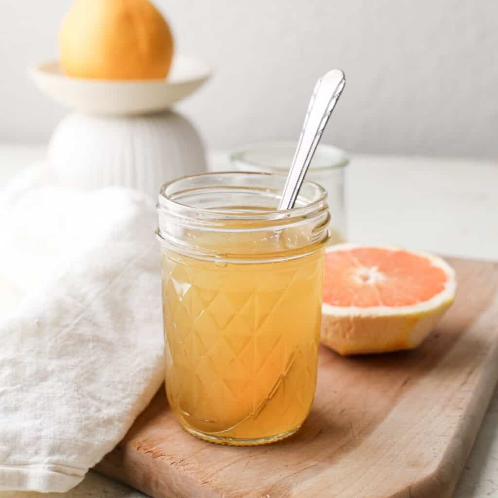 2 Ingredient Grapefruit Simple Syrup Recipe - A Nourishing Plate