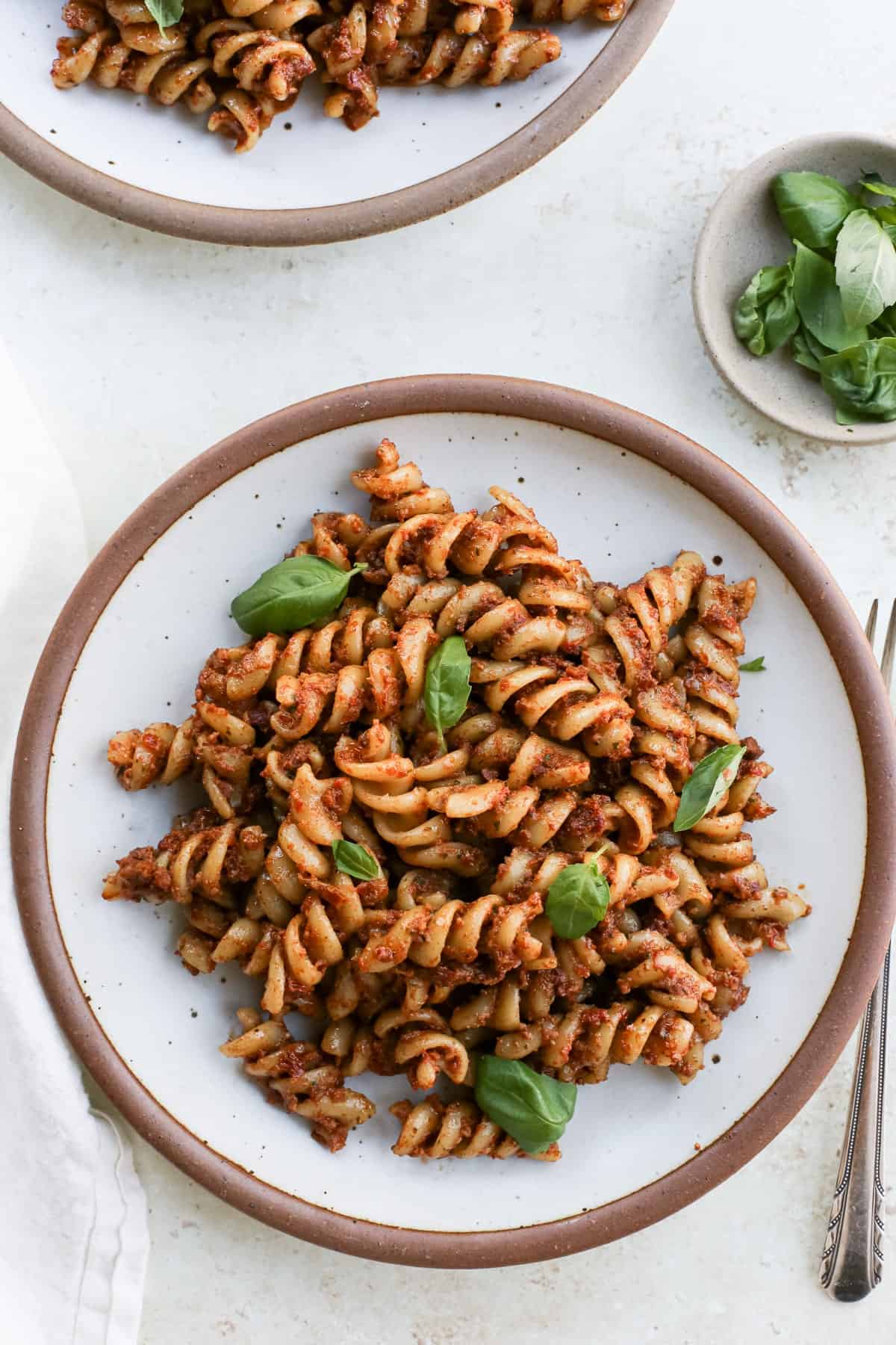 15 Minute Pesto Rosso Pasta (Red Pesto Pasta) - A Nourishing Plate