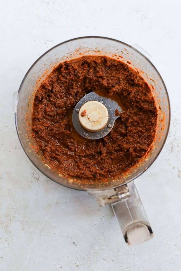 15 Minute Pesto Rosso Pasta (Red Pesto Pasta) - A Nourishing Plate