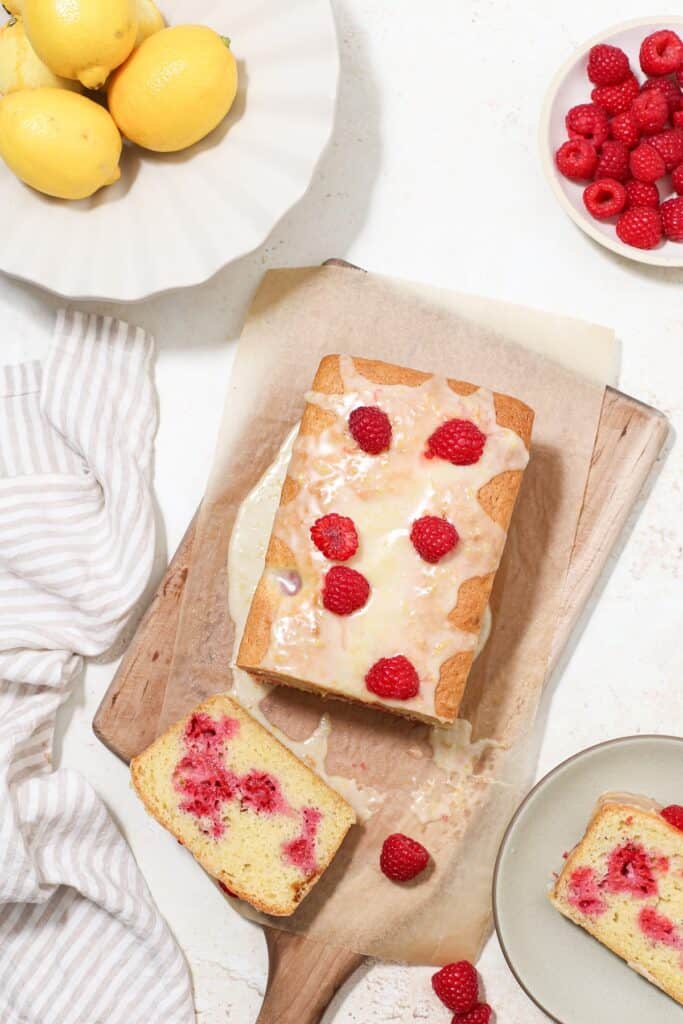 Raspberry Lemon Loaf - A Nourishing Plate