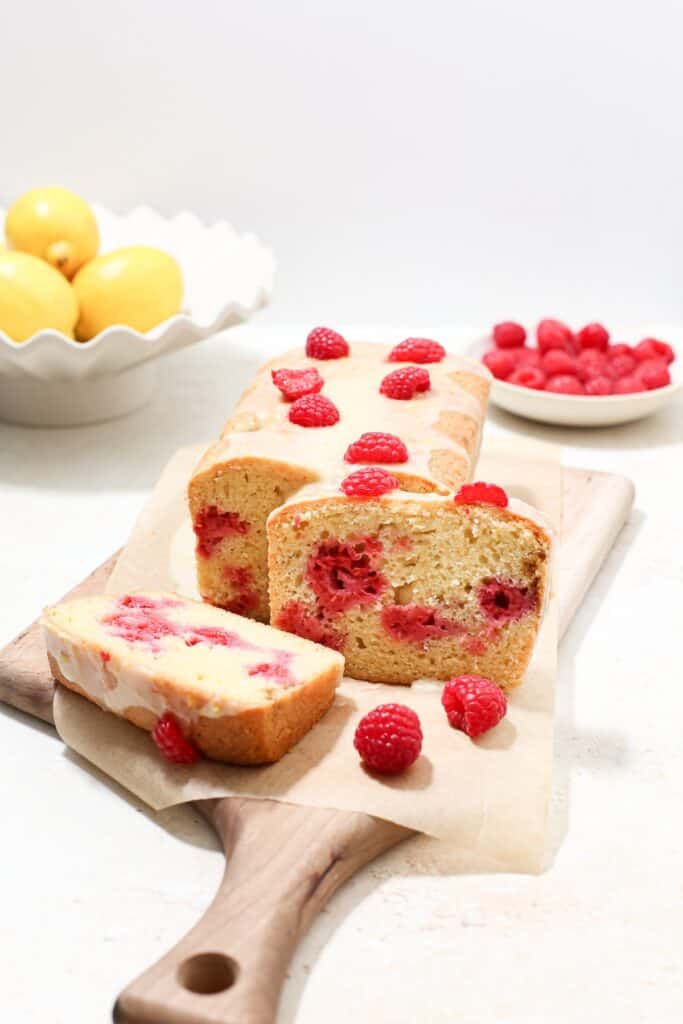 Raspberry Lemon Loaf - A Nourishing Plate