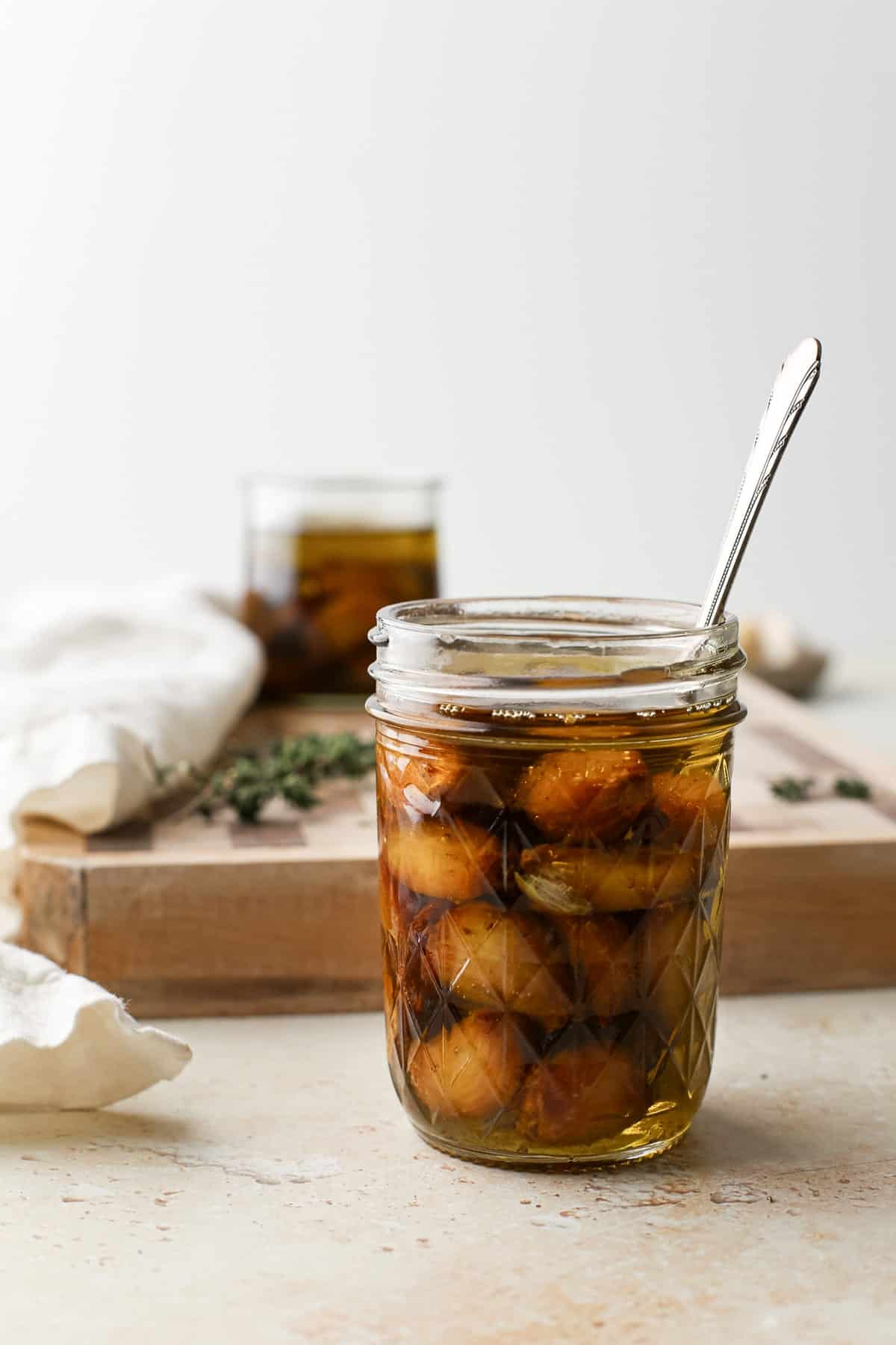 Oven Roasted Garlic Confit Recipe - A Nourishing Plate