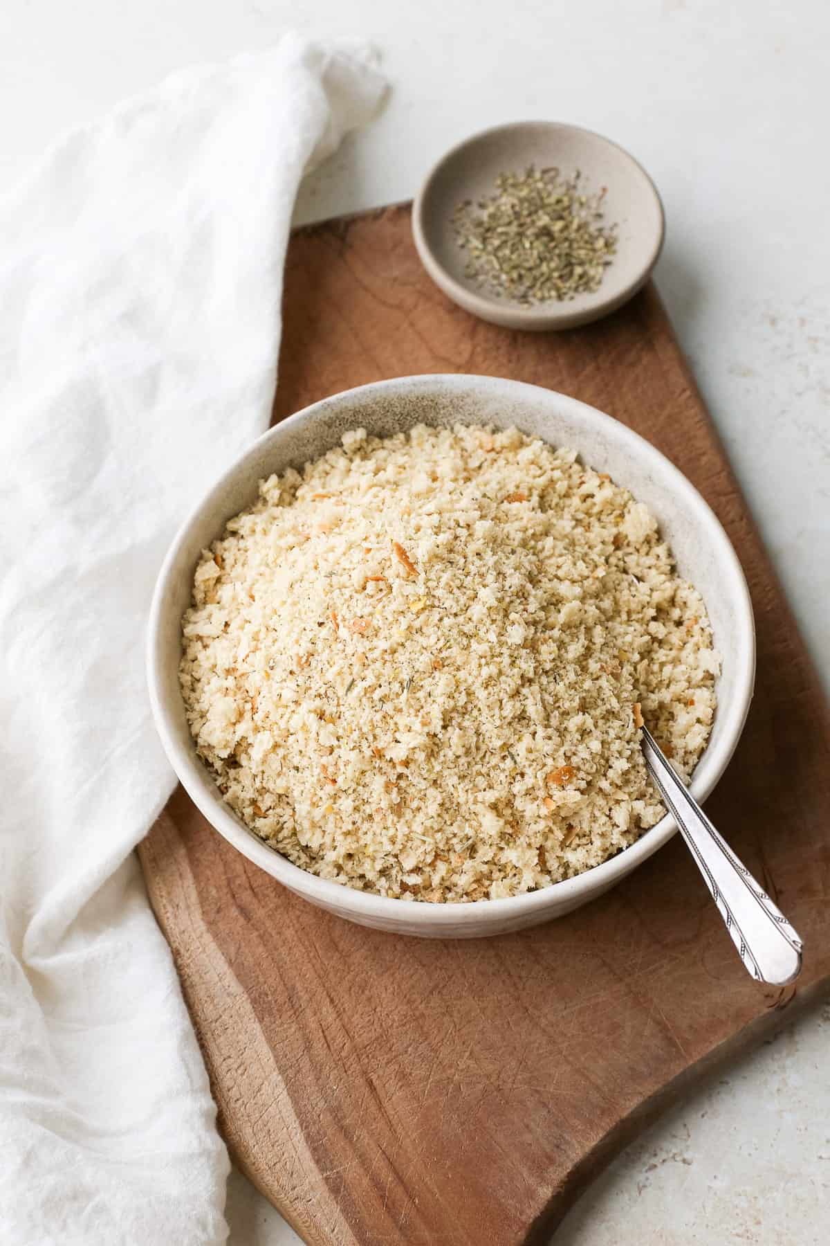 Vegan Italian Bread Crumbs (Gluten-Free Option) - A Nourishing Plate