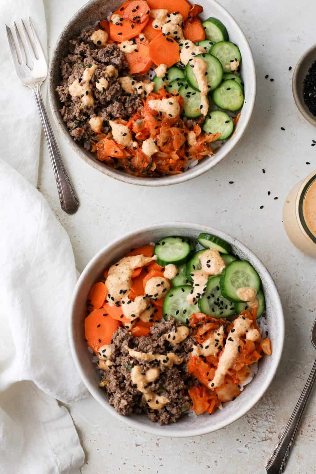 Korean Inspired Beef Bulgogi Bowl - A Nourishing Plate