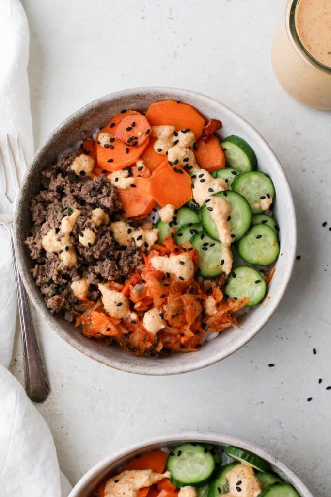 Korean Inspired Beef Bulgogi Bowl - A Nourishing Plate