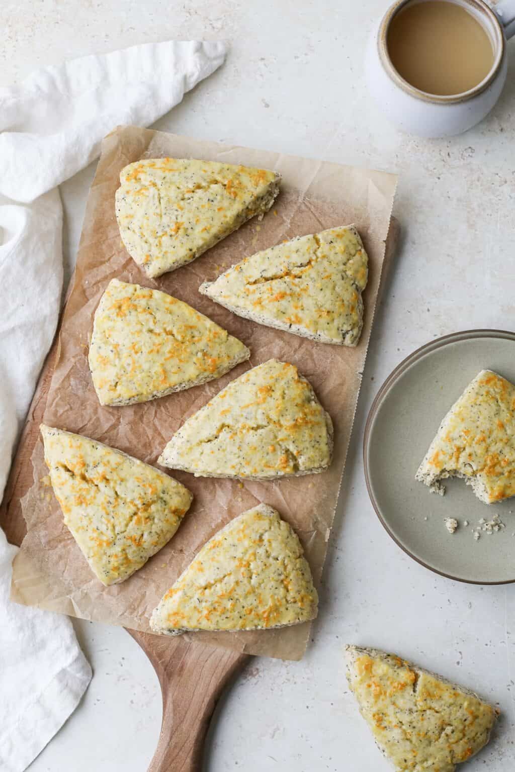 Earl Grey Scones With Orange & Lemon Glaze - A Nourishing Plate