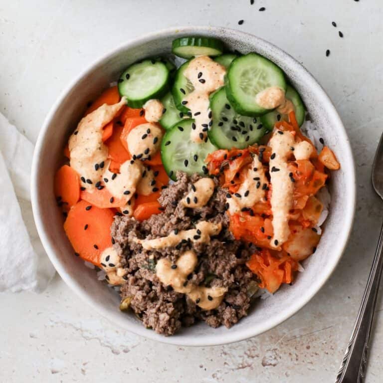 Korean Inspired Beef Bulgogi Bowl - A Nourishing Plate