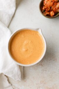 2 Minute Kimchi Mayo Recipe - A Nourishing Plate