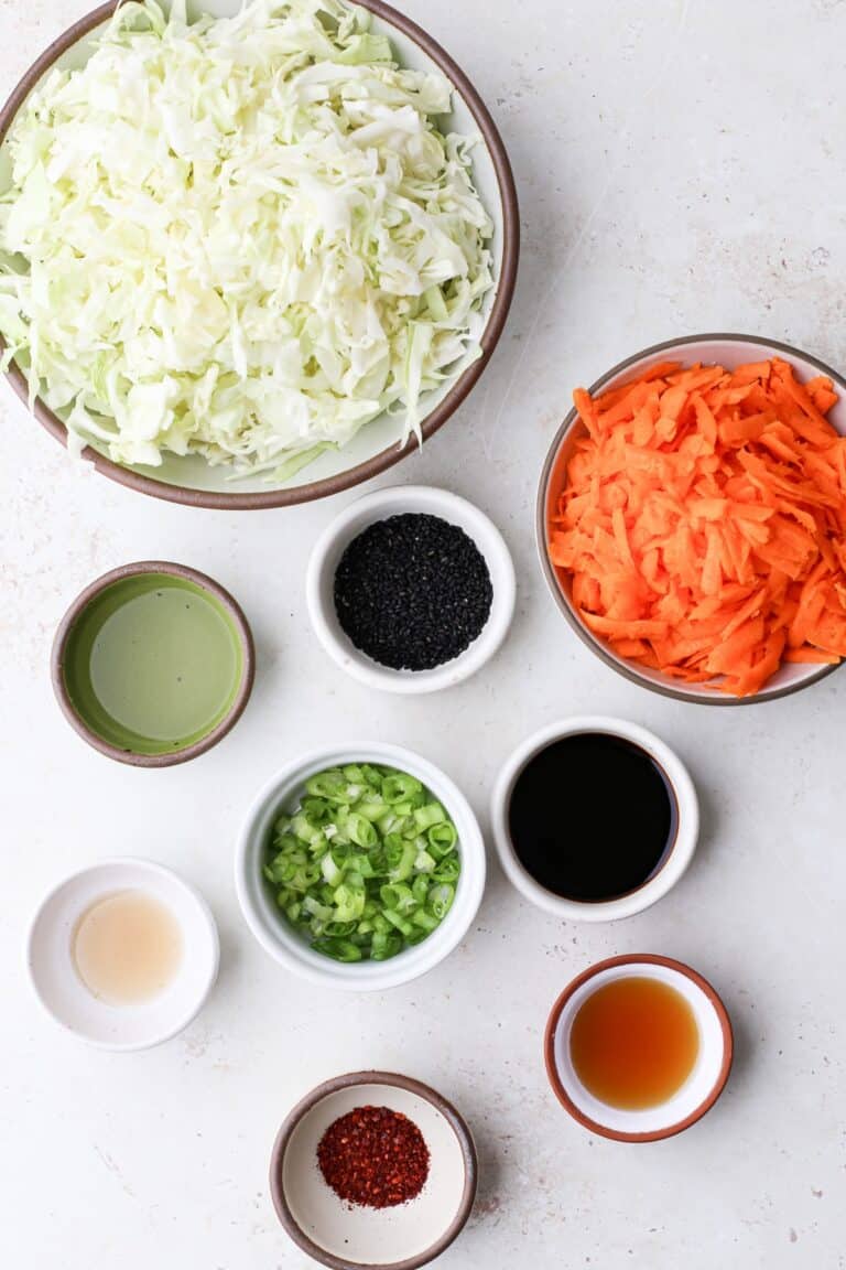 Quick Korean Coleslaw Recipe - A Nourishing Plate