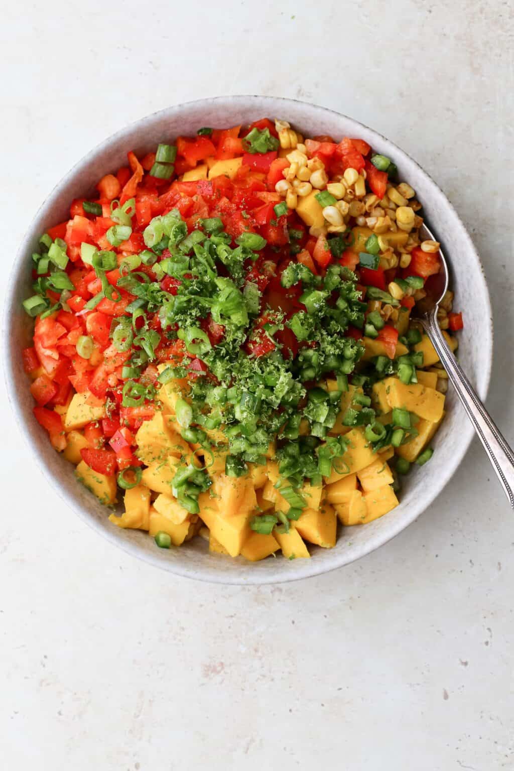 Mango Corn Salsa - A Nourishing Plate